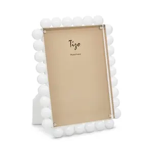 TIZO Lucite Frame With Bubbles, 5 X 7 - White