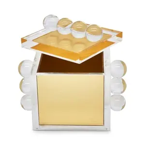 TIZO Lucite Bubble Design Box With Lid