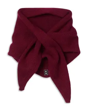 Sandro Shani Wool & Cashmere Collar Snood Scarf Bordeaux