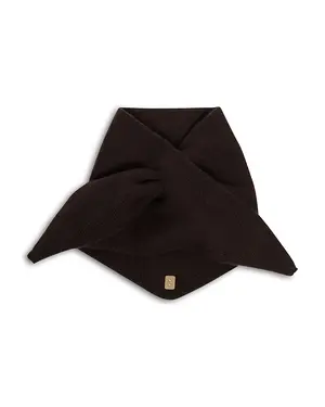 Sandro Shani Wool & Cashmere Collar Snood Scarf Brown