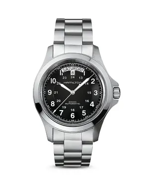 Hamilton Khaki Field King Watch - Black/silver