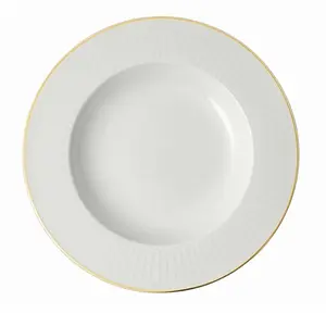 VILLEROY & BOCH Chateau Septfontaines Rim Soup Bowl - White
