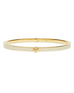Tory Burch Kira Logo Bangle Bracelet - Pink/gold