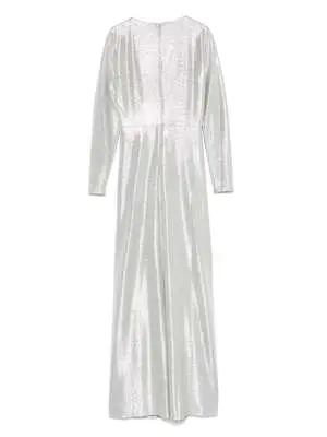 Ralph Lauren Twist-detail Gown - Silver