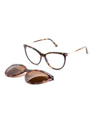 TOM FORD Clip-on Glasses - Brown
