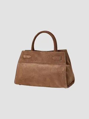 Veronica Beard Dash Suede Tote Bag - Bark