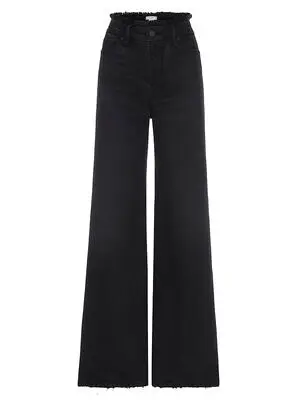 Good American Soft Tech Good Waist Palazzo Jeans
