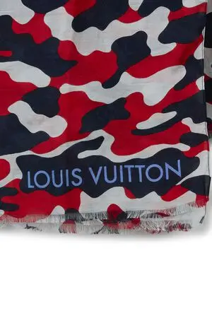 LOUIS VUITTON Multicolor Silk Printed Scarf