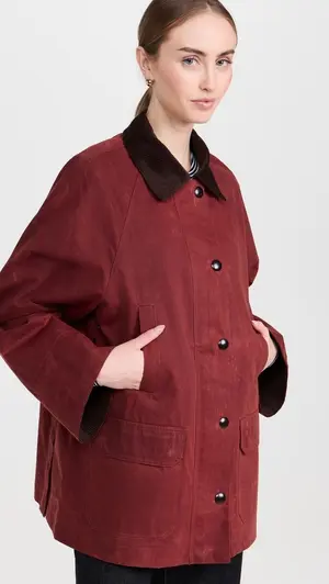 ALEX MILL Chiltern Street Barn Jacket - Red