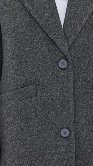 Lioness Olsen Felt Coat - Grey Marle