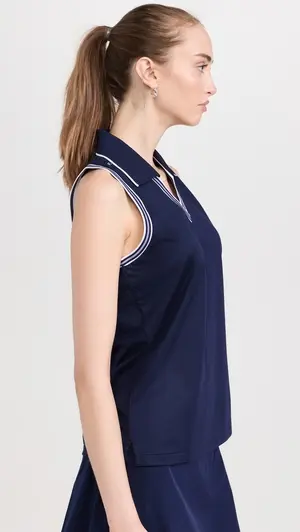 Rlx Ralph Lauren Sleeveless Tour Pique Cricket Polo