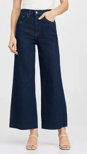 LE JEAN Juliette Wide-leg Ankle Jeans
