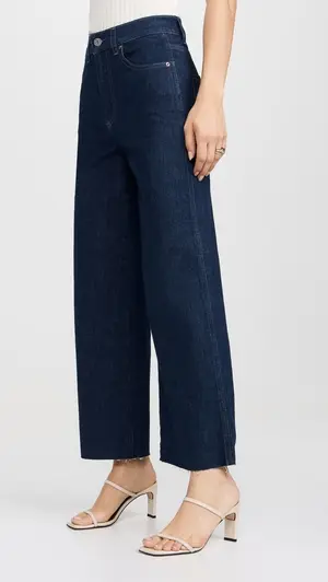 LE JEAN Juliette Wide-leg Ankle Jeans