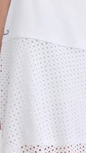 Rlx Ralph Lauren 4-way Stretch Eyelet Flare Skort