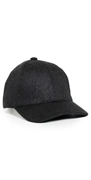 Vince Cashmere Baseball Cap - H. Charcoal