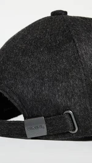 Vince Cashmere Baseball Cap - H. Charcoal