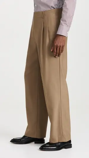 Simkhai Porter Double Pleat Wide Leg Pants