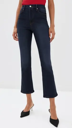 Good American Soft Tech Good Curve Straight Leg Jeans