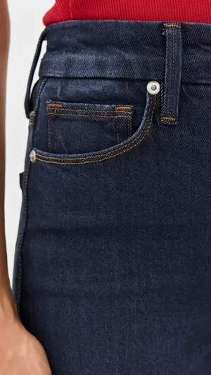 Good American Soft Tech Good Curve Straight Leg Jeans