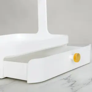 ZADRO Back-to-school Led Lighted Makeup Mirror With Tray & Drawer - White