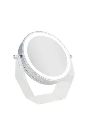 ZADRO Lighted Makeup Mirror With Magnification & Swivel - Chrome