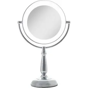 ZADRO Lighted Makeup Mirror With 10x/1x Magnification & Touch Base Controls - Chrome