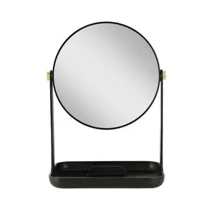 ZADRO Back-to-school Makeup Mirror With Accessory Tray & Phone Holder - Black
