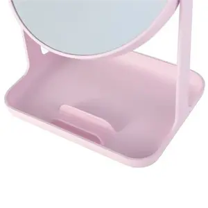 ZADRO Back-to-school Makeup Mirror With Accessory Tray & Phone Holder - Rose Quartz