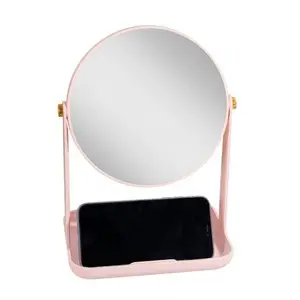 ZADRO Back-to-school Makeup Mirror With Accessory Tray & Phone Holder - Rose Quartz