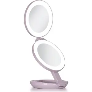 ZADRO Lighted Travel Mirror With Magnification & Folding-to-compact - Cinnamon Slate