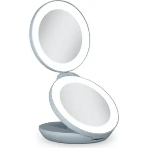 ZADRO Lighted Travel Mirror With Magnification & Folding-to-compact - French Blue