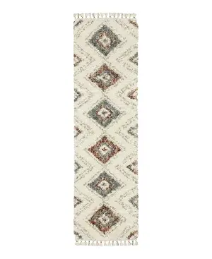 ORIENTAL WEAVERS Axis Ax07a Runner Area Rug, 2'3 X 7'6 - Ivory
