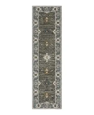 ORIENTAL WEAVERS Ellington Ell09 Runner Area Rug, 2'3 X 7'6 - Gray