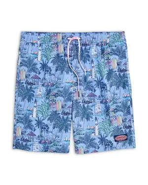 Vineyard Vines Chappy Lobster Print 7" Swim Trunks - Keys Toucan