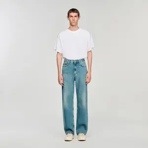 Sandro Baggy Jeans With Pockets - Blue