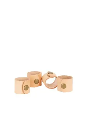 Jenni Kayne Leather Napkin Rings Set