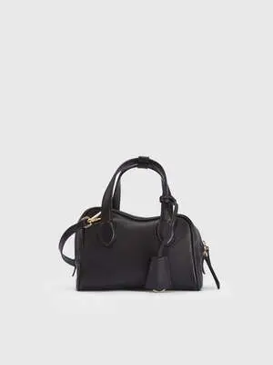 ATP ATELIER Ormelle Grained Leather Top Handle Bag - Black