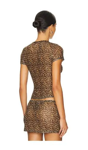 Miaou Mini Tee - Brown