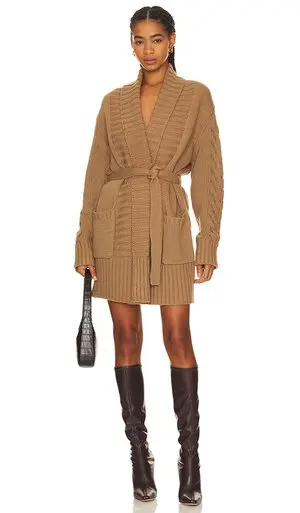 UNDERSTATED LEATHER Midi Rodeo Robe