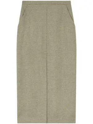 Pinko Checked Pencil Skirt