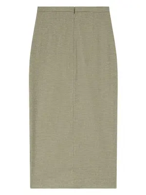 Pinko Checked Pencil Skirt