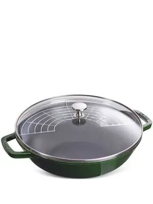 STAUB Cast Iron Wok - Green