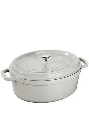 STAUB Cast Iron Casserole - White