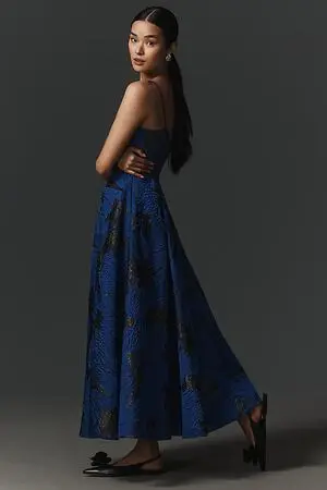 ml monique lhuillier nicolette midi dress ML Monique Lhuillier Nicolette Midi Dress