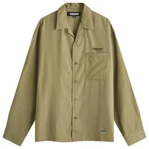 NEIGHBORHOOD Open Collar Shirt - Olive Drab