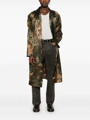 SUNFLOWER Straight Leg Faux Leather Trousers - Grey