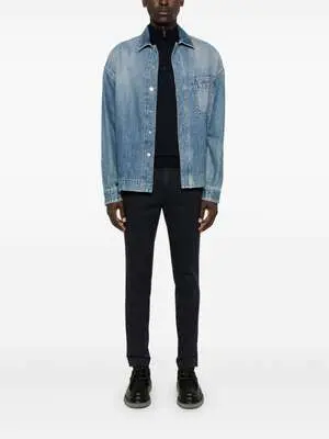 Colombo Mock-neck Sweater - Blue
