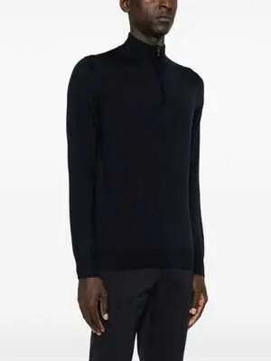 Colombo Mock-neck Sweater - Blue