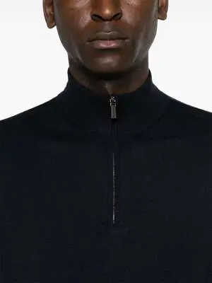 Colombo Mock-neck Sweater - Blue