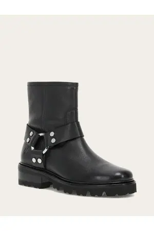 Frye Olivia Harness Short Booties - Black